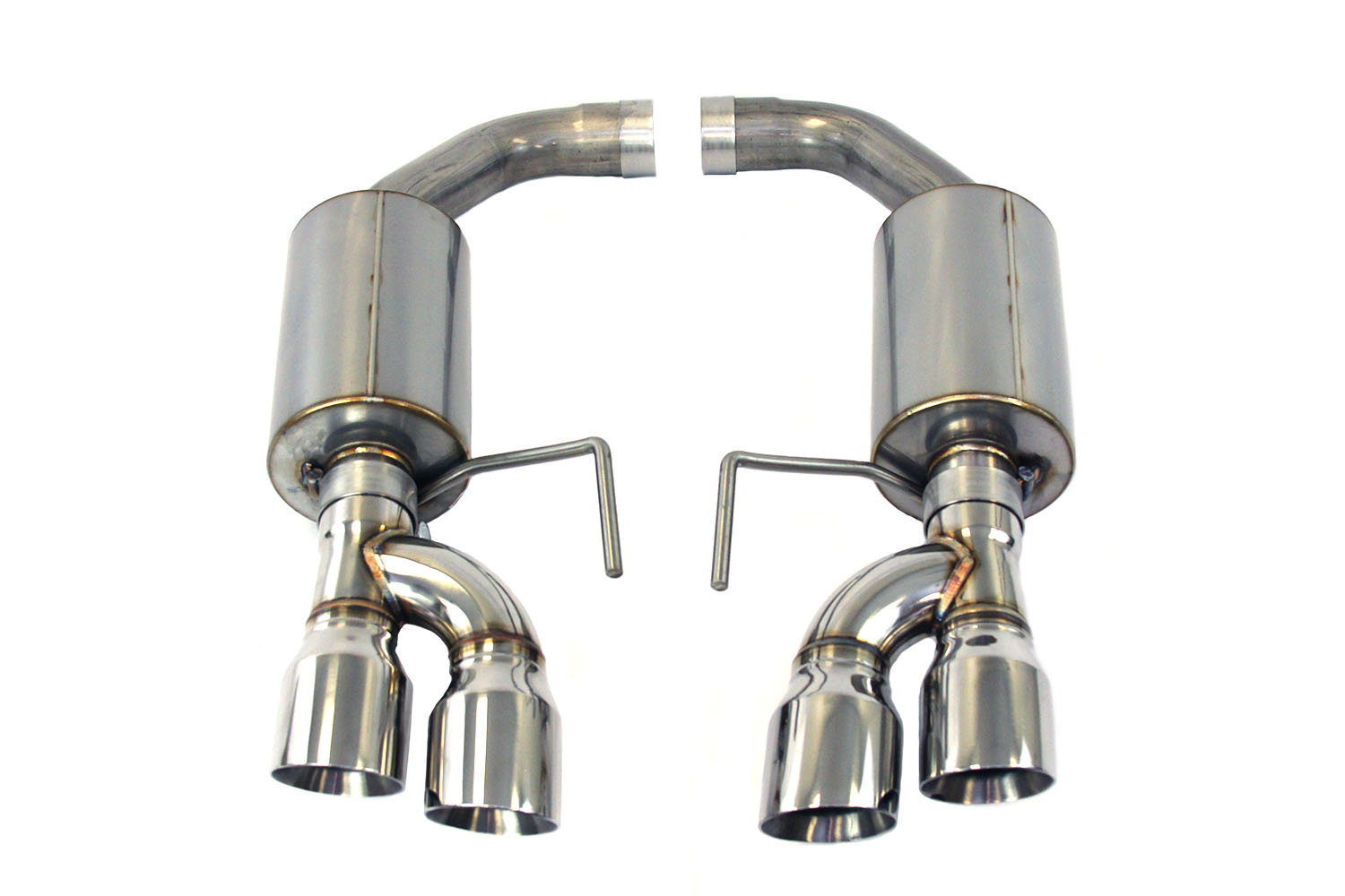 Steeda S550 Mustang GT Quad Axle-Back Exhaust 5.0L Coyote - Aggressive